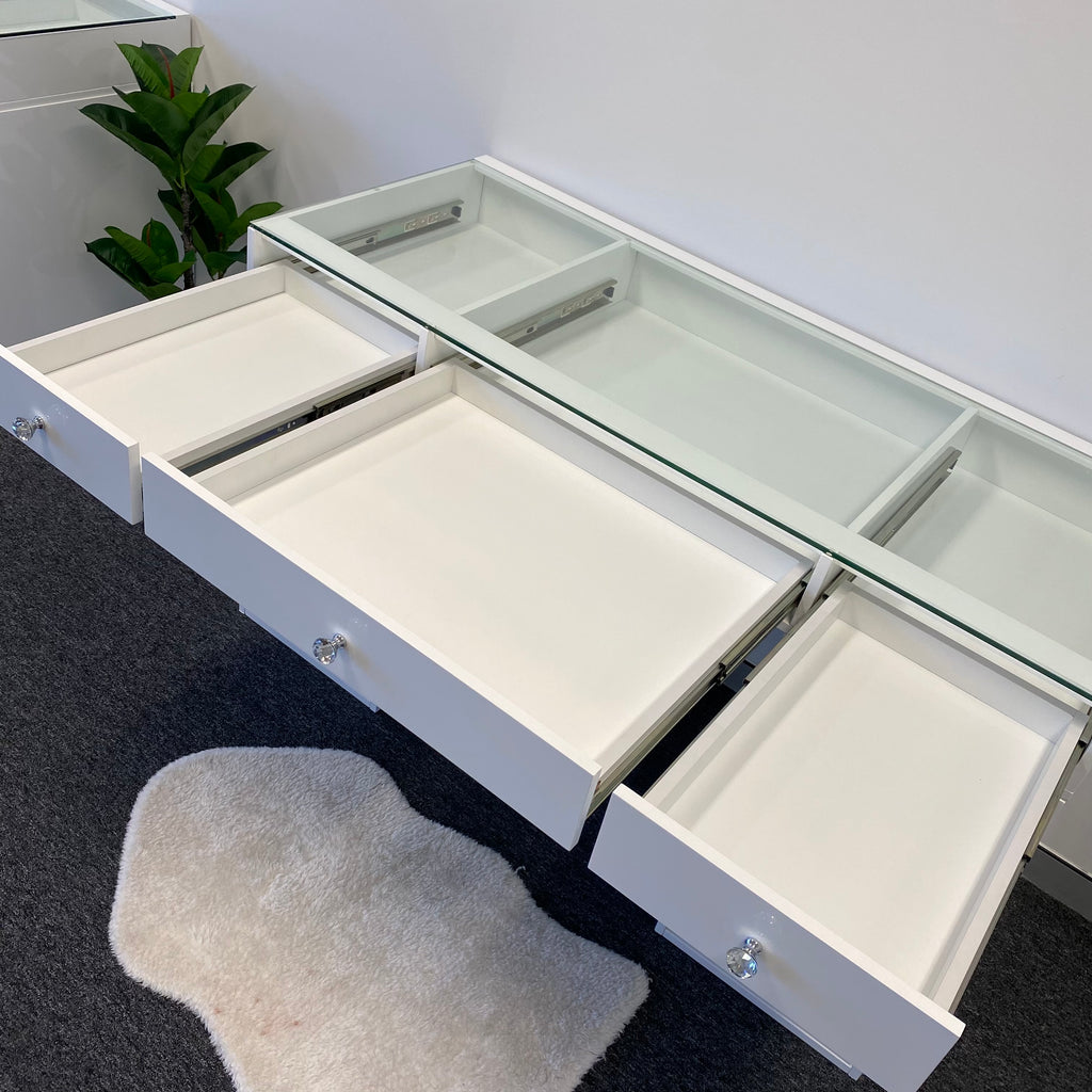 Vc Table Top Only Glass Top Add To Your Ikea Alex Drawers Option